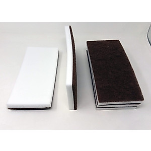 INSTANT ERASE Sponge Mop Floor Cleaning Pads 4.5" x 10" (60 Pack) - Doodlebug Cleaning Pad - Floor - Tile - Grout - Tough Jobs