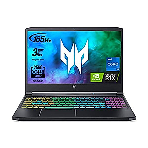 Acer Predator Triton 300 PT315-53-7691 Gaming Laptop | Intel i7-11800H | NVIDIA GeForce RTX 3070 Laptop GPU | 15.6" QHD 165Hz 3ms IPS Display | 16GB DDR4 | 1TB SSD | Killer WiFi 6 | RGB Keyboard