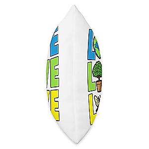 Best Nature Earth Tees Trees and Nature Love Bees Earth Science Throw Pillow, 16x16, Multicolor