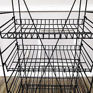 FixtureDisplays® Wire Display for Chips, Snacks, Packaged Foods Boxes Jars Cans Beverage Beer T-Shirts 18X10X50 12118-NPF