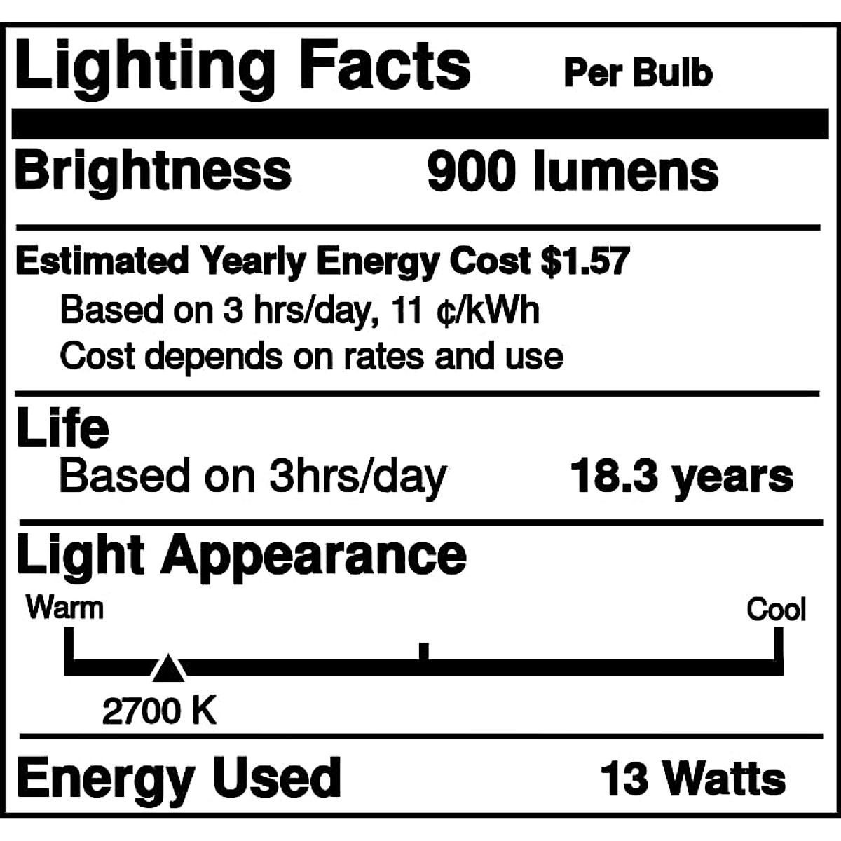 Sylvania (20682) CF13DD/E/827/ECO Compact Fluorescent 4 Pin Double Tube,Pack of 6