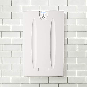 SafetyCraft Wall-Mounted Baby Changing Station, Vertical Changing Table with Safety Straps for Commercial Restrooms, Light Gray