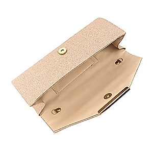 Naimo Womens Sparkle Paillette Clutch Bag Evening Bag Purse for Party Cocktail Wedding Elegance Envelope Purse Wallet Bag (Rose gold)