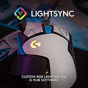 Logitech G502 Hero K/DA High Performance Gaming Mouse - Hero 25K Sensor, 16.8 Million Color LIGHTSYNC RGB, 11 Programmable Buttons, On-Board Memory - Official League of Legends KDA Gaming Gear