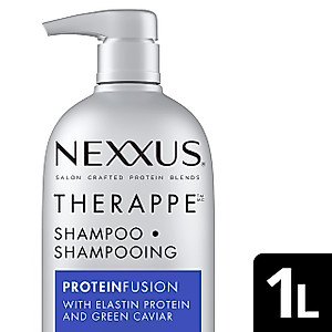 Nexxus Moisturizing Shampoo for Dry Hair Therappe Ultimate Moisture Silicone-Free, Moisturizing ProteinFusion with Elastin Protein and Green Caviar 33.8 oz
