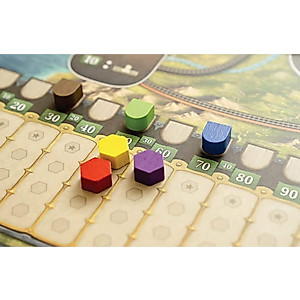 Capstone Games: Imperial Steam, Strategy Board Game, Plan, Build and Expand Your Railway Network, 2 to 5 Players, 120 Minute Play Time, Ages 15 and Up