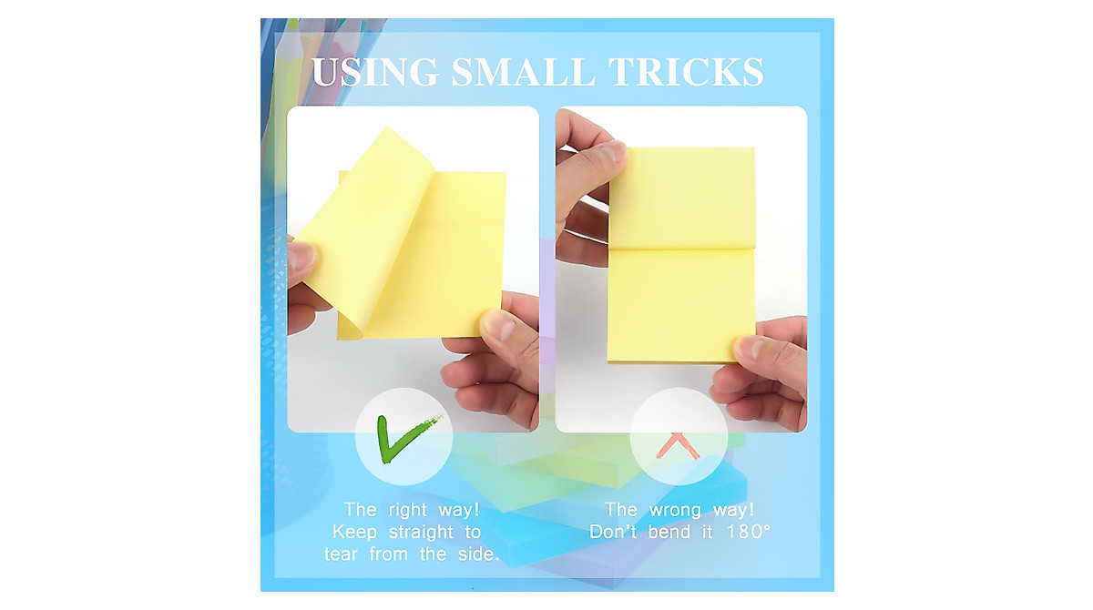 Early Buy 3x3 Sticky Notes - 6 Pads, 6 Bright Colors