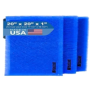 RAYAIR SUPPLY 20x20 Replacement Filter Pads Compatible with PremierOne PureFlo P6100 MS-2020 Refills (3 Pack)