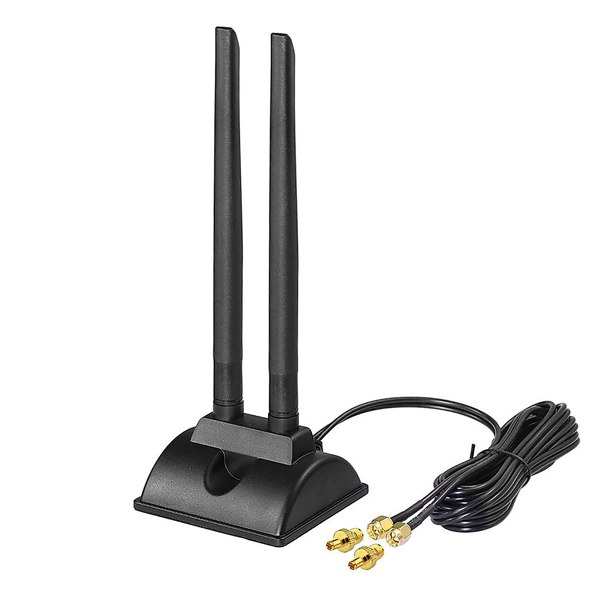 Bingfu 4G LTE Antenna Magnetic Base 6dBi 4G LTE MIMO SMA Male Antenna Compatible with 4G LTE Wireless CPE Router Cellular Gateway Industrial IoT Router MiFi Mobile Hotspot Modem USB Dongle Adapter