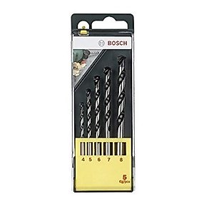 Bosch 5 pcs. Concrete Drill Bit Set (for Concrete, Ø 4-8 mm, Accessory Drill Driver)