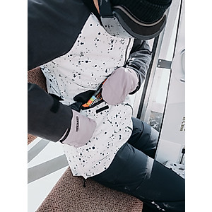 Burton Women's Standard Lalik 2L Jacket, Stout White Spatter/True Black, Small