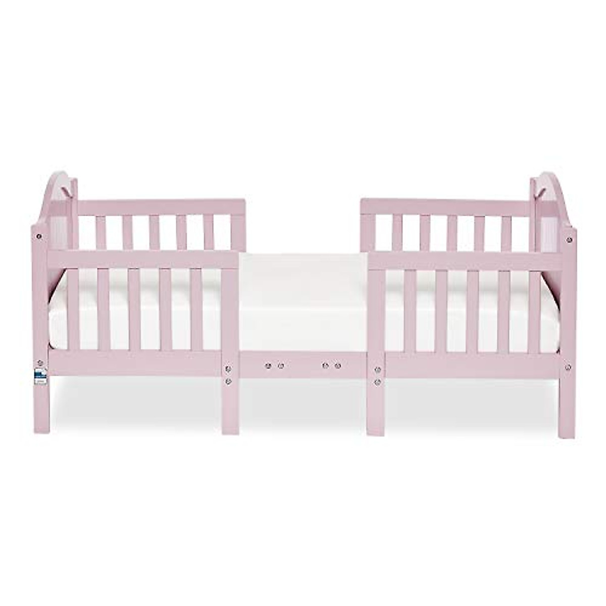 Dream On Me Portland 3 In 1 Convertible Toddler Bed in Pink, Greenguard Gold Certified, 56x29x28 Inch (Pack of 1)
