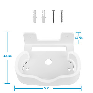 Wall Mount Holder for ASUS ZenWiFi Whole-Home Dual-Band Mesh WiFi 6 System XD6 (AX5400), Simple and Sturdy Wall Mount Holder Stand Bracket by HOLACA (White 1pack)