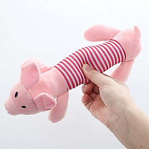 Dog Cat Fleece Toys Elephant Duck Pig Chicken Legs Pet Funny Plush Toys Fit for All Pets Popular Squeak Chew Sound Dolls