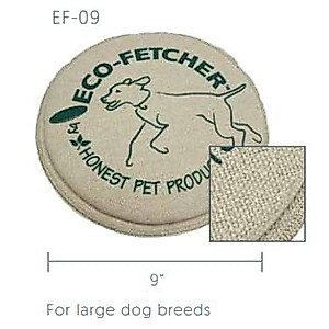 Honest Pet Products 9" Eco-Fetcher, Fetch Dog Toy for Large Dogs Breeds, Made from Natural Durable Hemp, Interactive, Eco-friendly | Made in USA