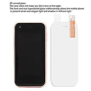 Zyyini XS11 Mini Smartphone, 2.5inch HD Screen 3G Unlocked Mobile Phone for Android 6, Dual Sim, 1GB/8GB, Dual Camera Business Backup Phone, Lightweight and Easy to Carry, 1580mAh