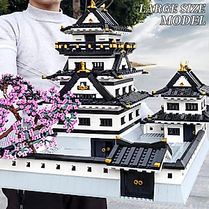 bnwent Japan Himeji Castle Collection Famous Architecture Model Building Block Set (3086pcs) Micro Mini Bricks Toys Gifts for Kids and Adults