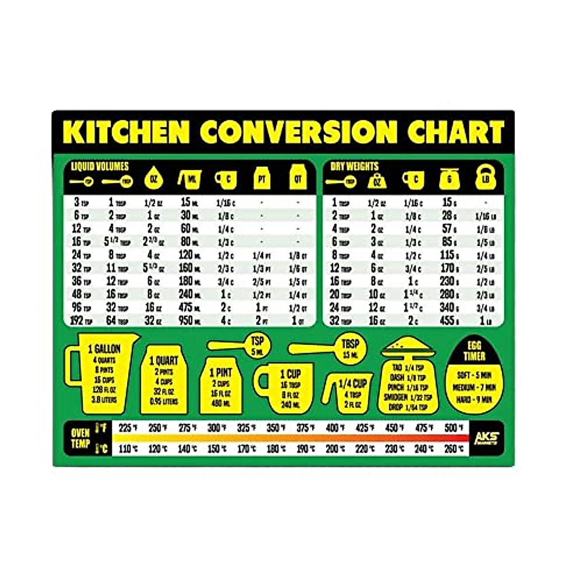 Air Fryer Cheat Sheet Magnet - Extra Large Easy to Read Airfryer Accessory - Magnetic Air Fryer Cooking Times Chart, Kitchen Gadget Reference Guide for Airfry Foods - Air Fryer Accessories