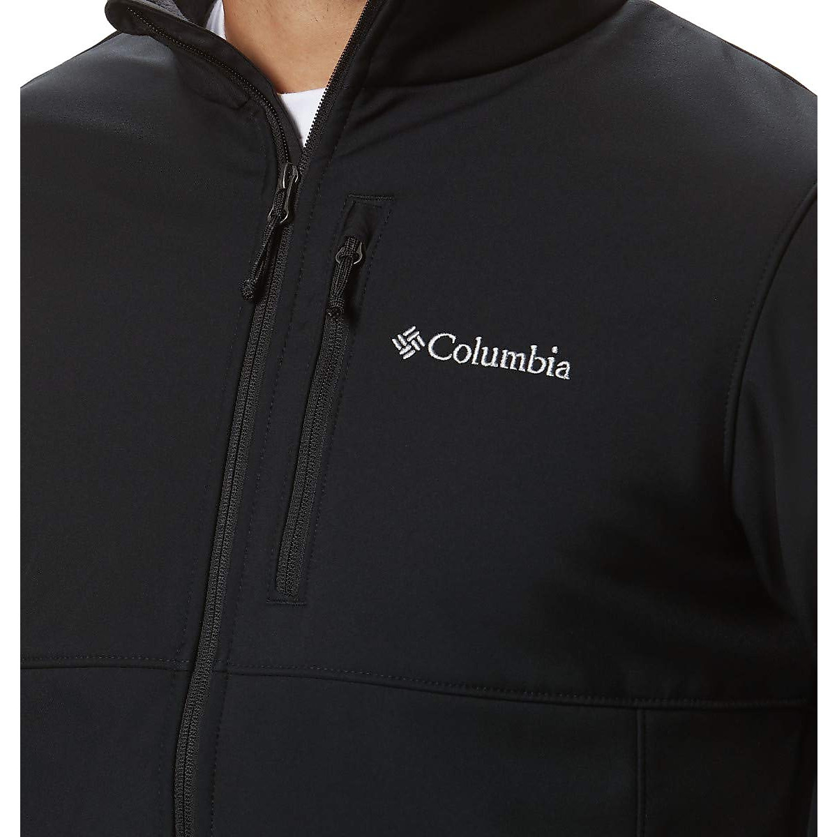 Columbia Men's Ascender Softshell Jacket, Black, Large Tall