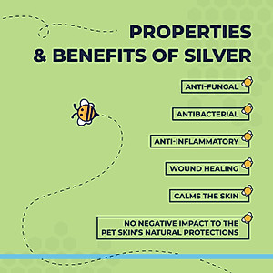 Bulldog Hot Spot Treatment 2Oz-Wound Care Ointment w/Silver & Honey-French Bulldog Itch Relief for Allergy,English Bulldog Lotion for Dry Skin and Healing Balm-Skin Soother for Dog-Lotion for Dry Skin