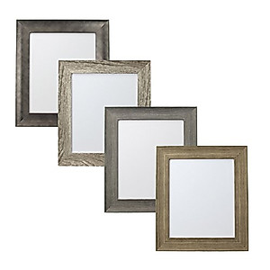 FRAMES BY POST Hygge Picture Photo Frame, Plastic Glass, Grey Ash with Light Grey Mount, 50 x 40 cm Image Size 15 x 10 Inches