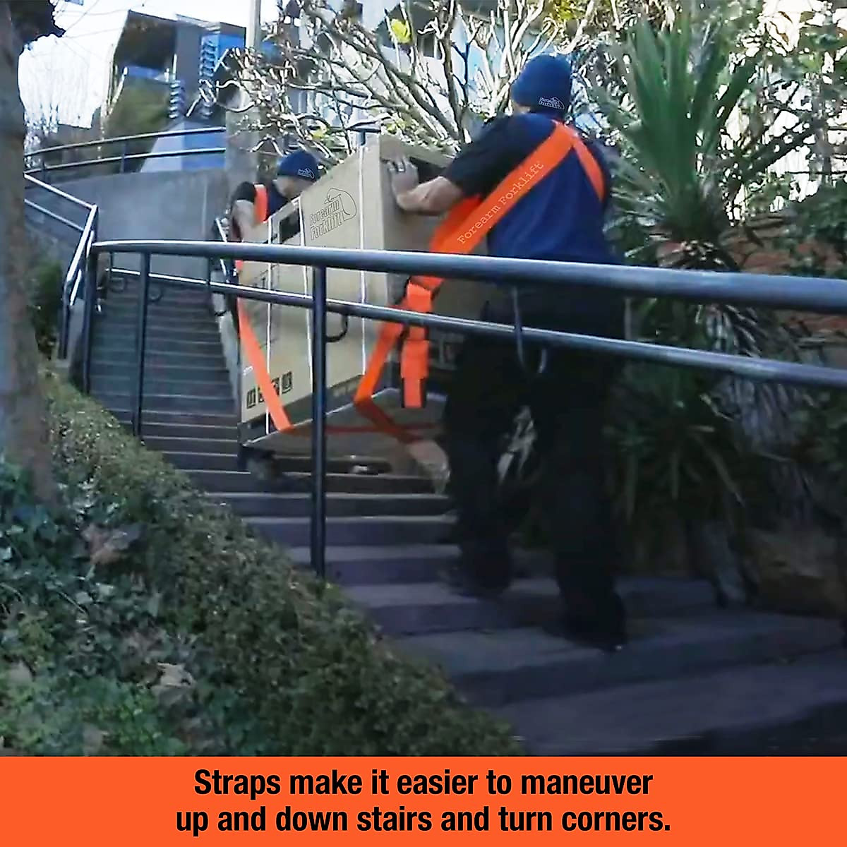 Forearm Forklift Shoulder Harness - Classic Model - Lift and Move Furniture, Appliances, Supports pcs up to 800 lb. Moving Strap Set, 2 Harnesses and 2 Classic Length Straps, 1-Orig Pack, Go USA