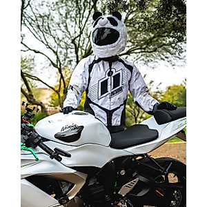 Panda Motorcycle Helmet Cover Sleeve, Funny Animal Full Face for Adults by Carbon Moto Gear D.I.L.L.I.G.A.F. Line