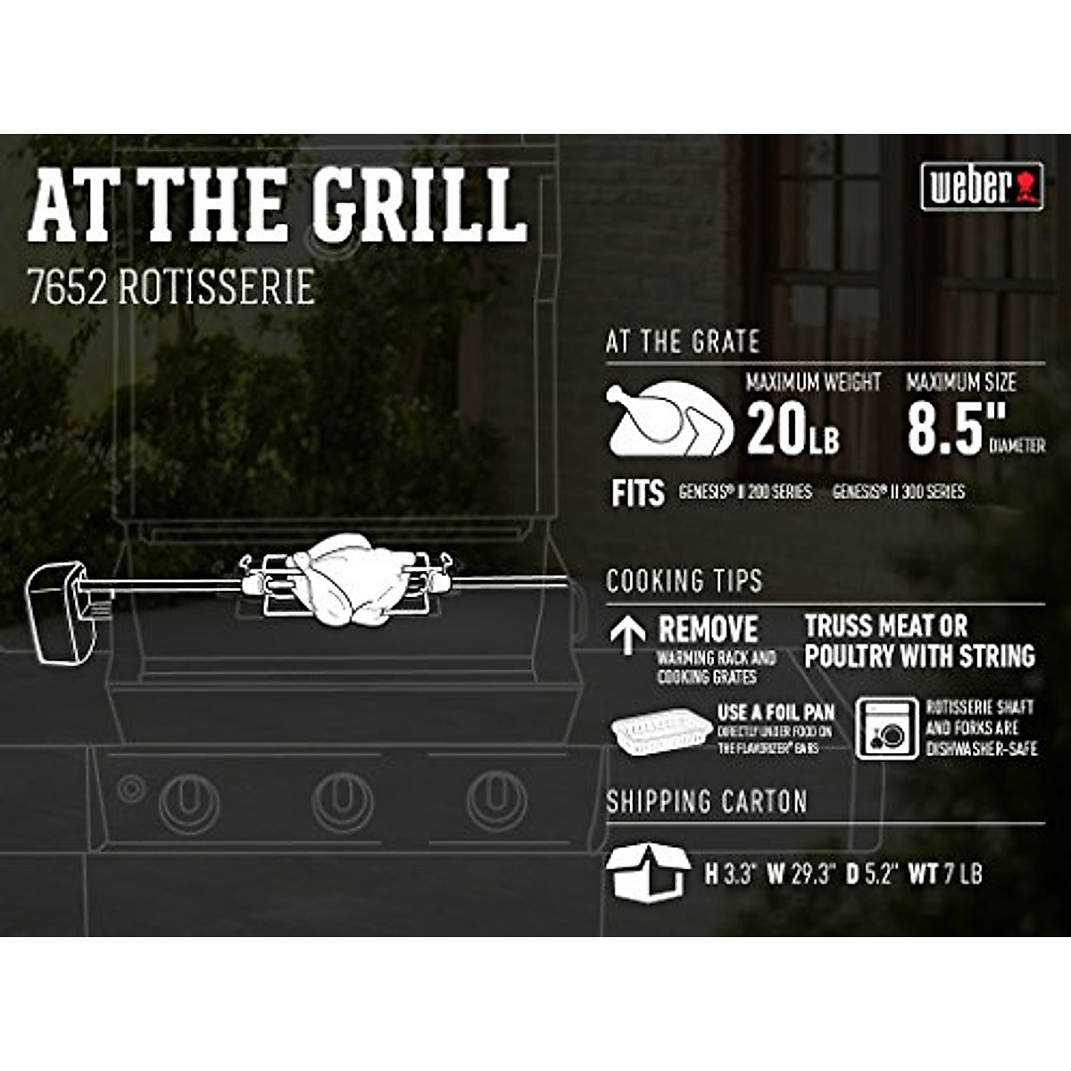 Rotisserie Genesis II 200/300 series, 7652