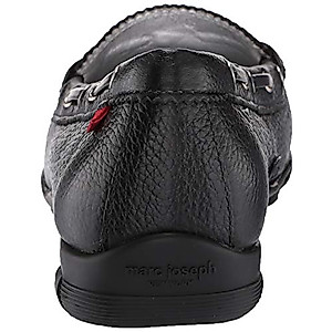 MARC JOSEPH NEW YORK Women's Leather Made in Brazil Spring Street Golf Shoe, Black Tumbled Grainy, 11 M US