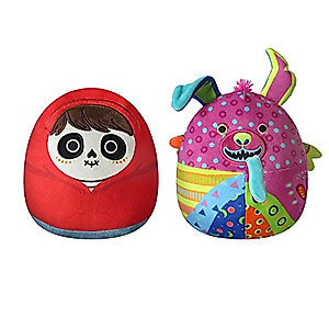 Squishmallows Original Disney Pixar 8-Inch 2-Pack Miguel and Dante Plush - Little Ultrasoft Official Jazwares Plush