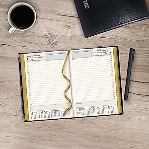 Brownline 2024 Executive Daily Planner, Appointment Book, 12 Months, January to December, Sewn Binding, 7.125" x 4.875", Trilingual, Assorted Colors (CBE504.ASX-24)