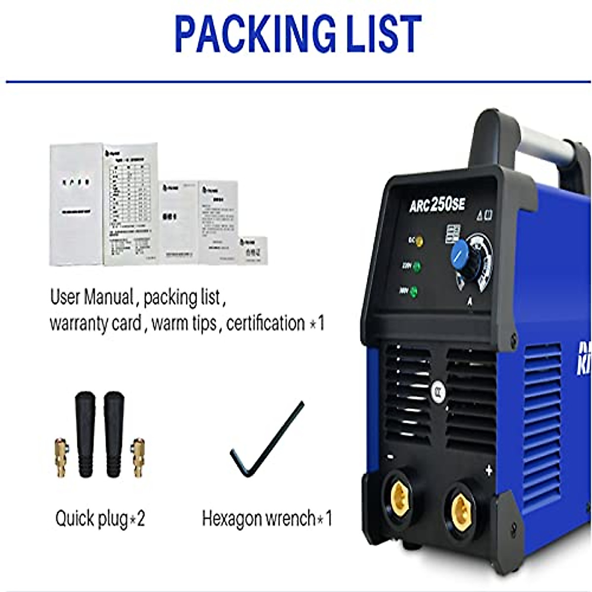 ARC 250SE Portable ARC MMA Welding Machine Welding Inverter Double Single Phase Welder