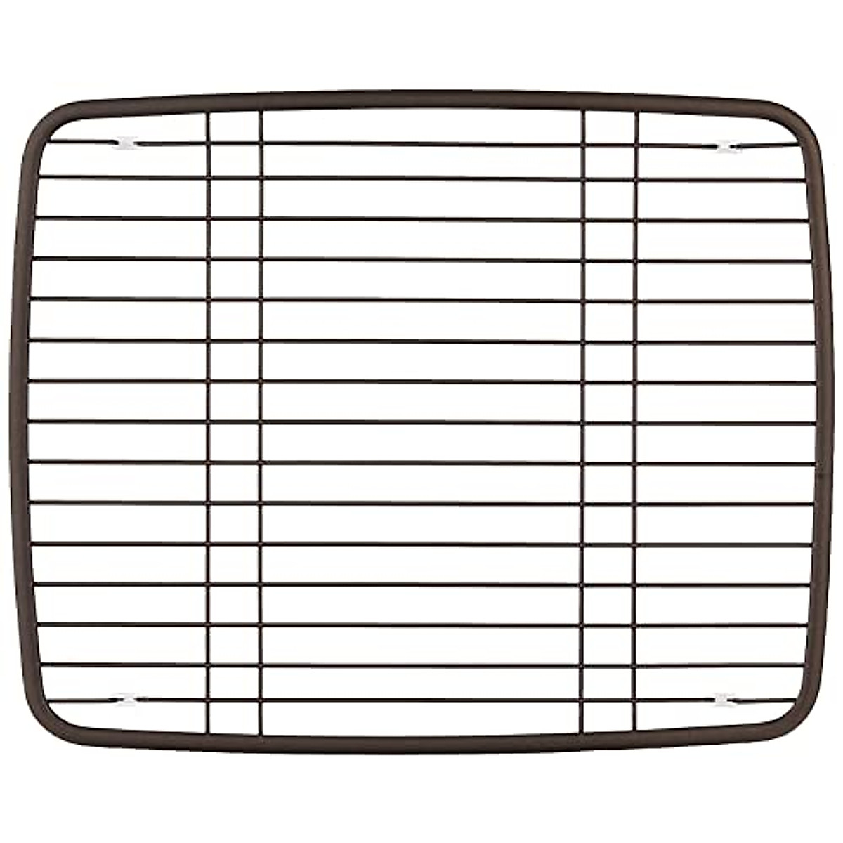 iDesign Axis Kitchen Sink Protector Grid, 10" x 13" x .6", Bronze