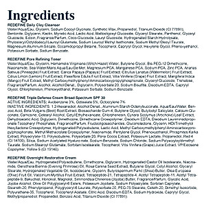 Rodan + Fields Redefine Regimen | Skincare Kit Includes Clay Cleanser, Toner, Triple Defense Cream, & Overnight Cream | Skin Care Gift Set for Women