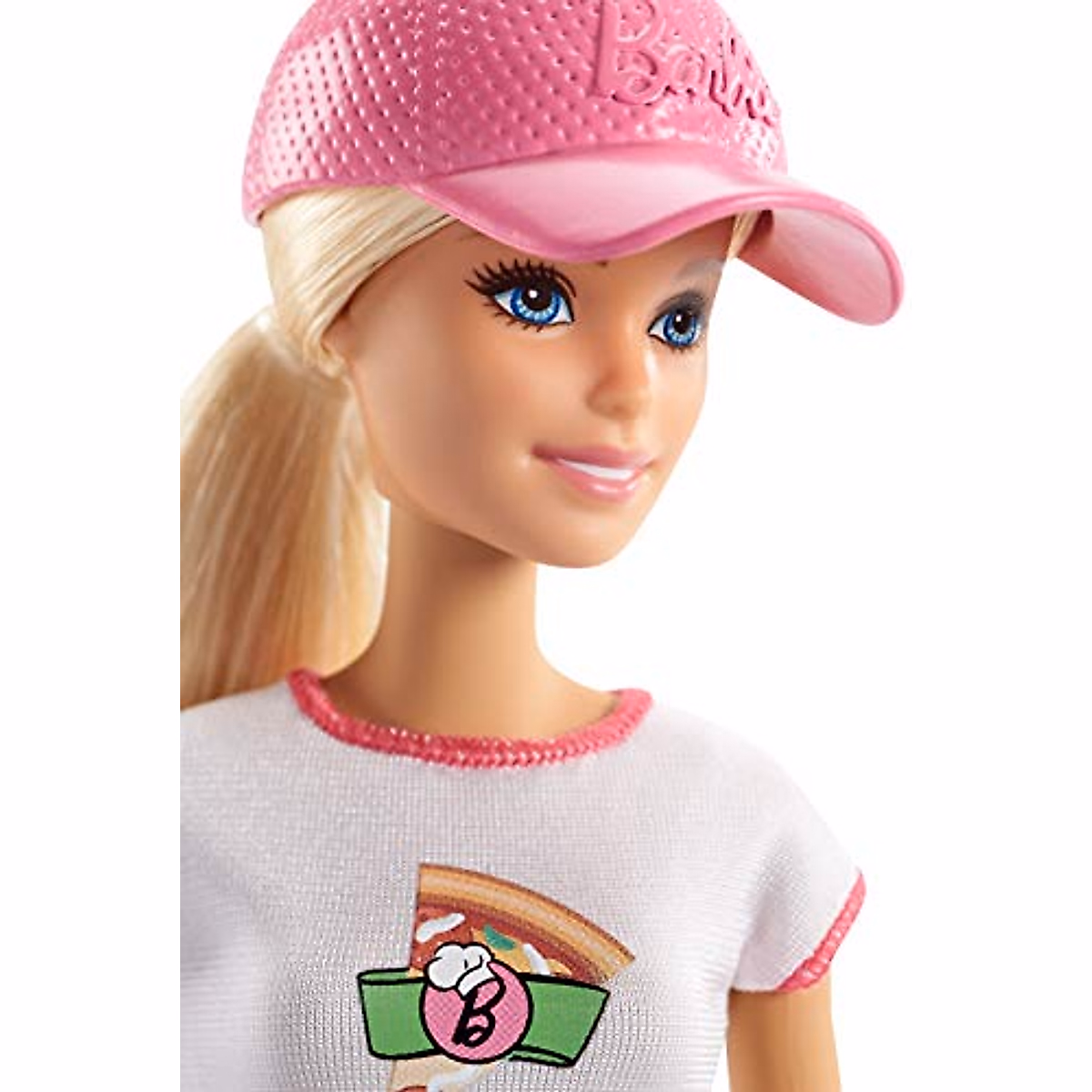 Barbie Pizza Chef Doll & Playset, Toy Oven & Counter with Sliding Conveyer Belt, Molds, 3 Dough Colors & Accessories (Amazon Exclusive)