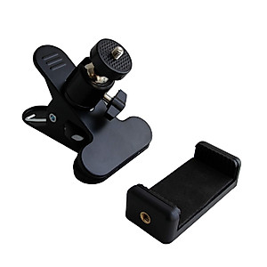 Guitar Bass Ukulele Headstock Cell Phone Holder, Live Broadcast Bracket Clip for iPhone Samsung Smart Phones, Mount for Close Up Home Music Recording