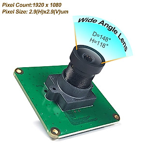 Raspberry Pi Industrial Camera Module STARVIS IMX327LQR Color CMOS Sensor 2.13M Pixel for Rasp Pi 5 4 3B+ 3B A+ CM3+ CM3 CM4,Support Bullseye libcamera (IMX327)