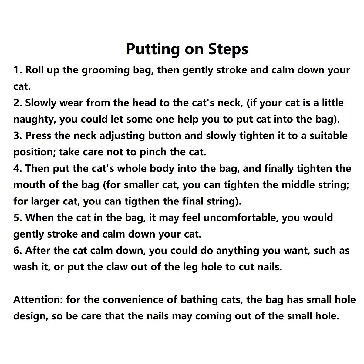 Cat Grooming Bag Puppy Dog Cleaning Polyester Soft Mesh Scratch & Biting Resisted for Bathing Injecting Examining Nail Trimming
