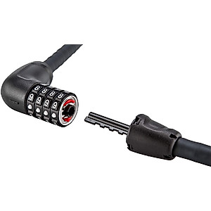 Abus Unisex – Adult's 6615C/120/15 BK SCLL Steel-O-Flex, 0, 120 cm