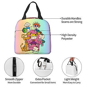 Rasgruta Lunch Box Large Capacity Lunch Bag Cute Insulated Bento Lunch Box For Boys Girls Women