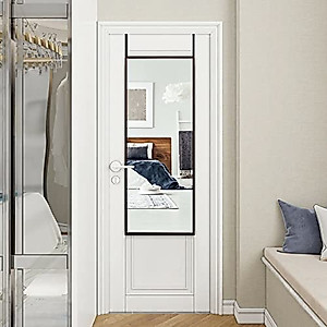 OBIOZZ Bedroom Floor Standing Mirror Door Wall Mounted Mirror Full Length Hanging Mirror Bedroom Bathroom Coffee, Perfect for Your Bedroom, Cloakroom, Entry