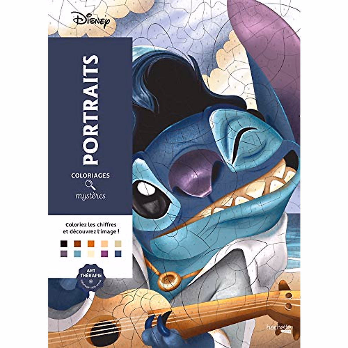 Coloriages mystères Disney - Portraits (trompe l'oeil)