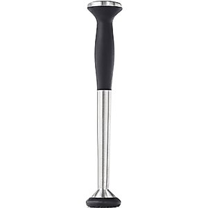 OXO SteeL Muddler with Non-Scratch Nylon Head and Soft Non-Slip Grip, Silver, 9-Inch