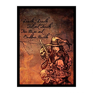 Legion Iconic Witch and CAULDRON 50 Matte Finish Sleeves (fits Magic / MTG, Pokemon Cards)