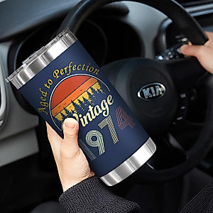 eitfrh 50th birthday gifts for her, Best 50th Birthday Gifts, 1974 Birthday Gifts Ideas for Men Women, Cool 50th Birthday Gifts, 50 year old Birthday Decorations - 20 oz Tumbler