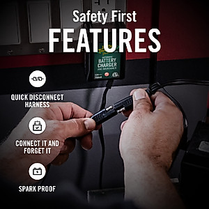 Battery Tender Ring Terminal Harness Accessory Cable - 18 inch Cord Adapter with SAE Quick Disconnect - Easy Quick Convenient for Motorcycles, Cars, ATVs and More - 081-0069-6