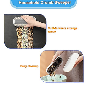 SanKitc 2 Pcs Crumb Sweepers, Reusable Handheld Table Crumbers for Servers, Crumber Tool for Table, Mat, Bed Sheets, Sofas Cleaning