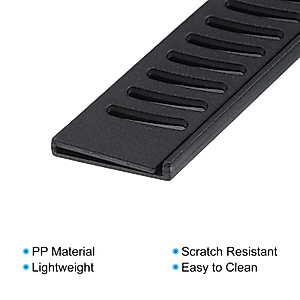 PATIKIL PP Safety Knife Cover Sleeves for 5" Utility Knife, 2 Pack Knives Edge Guard Blade Protector Universal Knife Sheath for Kitchen, Black