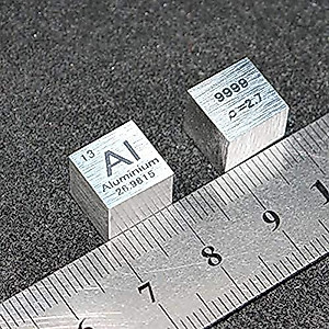 GOONSDS Element Cube - Metal Density Cubest for University Lab and Student Gift Ornament Collection,Aluminum al