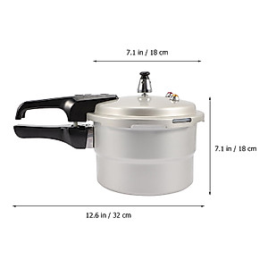 Cabilock 10 Quart Aluminum Pressure Cooker-Release Valve Aluminum Canning Pot Cooker Pot Stove Top Stove Safety